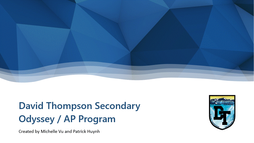 DT Odyssey Mini School Program Information (Powerpoint presentation ...